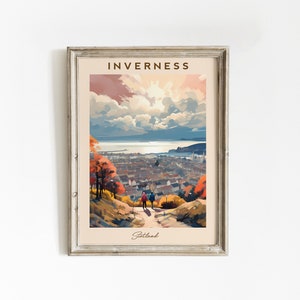 Inverness Travel Poster | Scotland Travel Print | Scotland Print ...