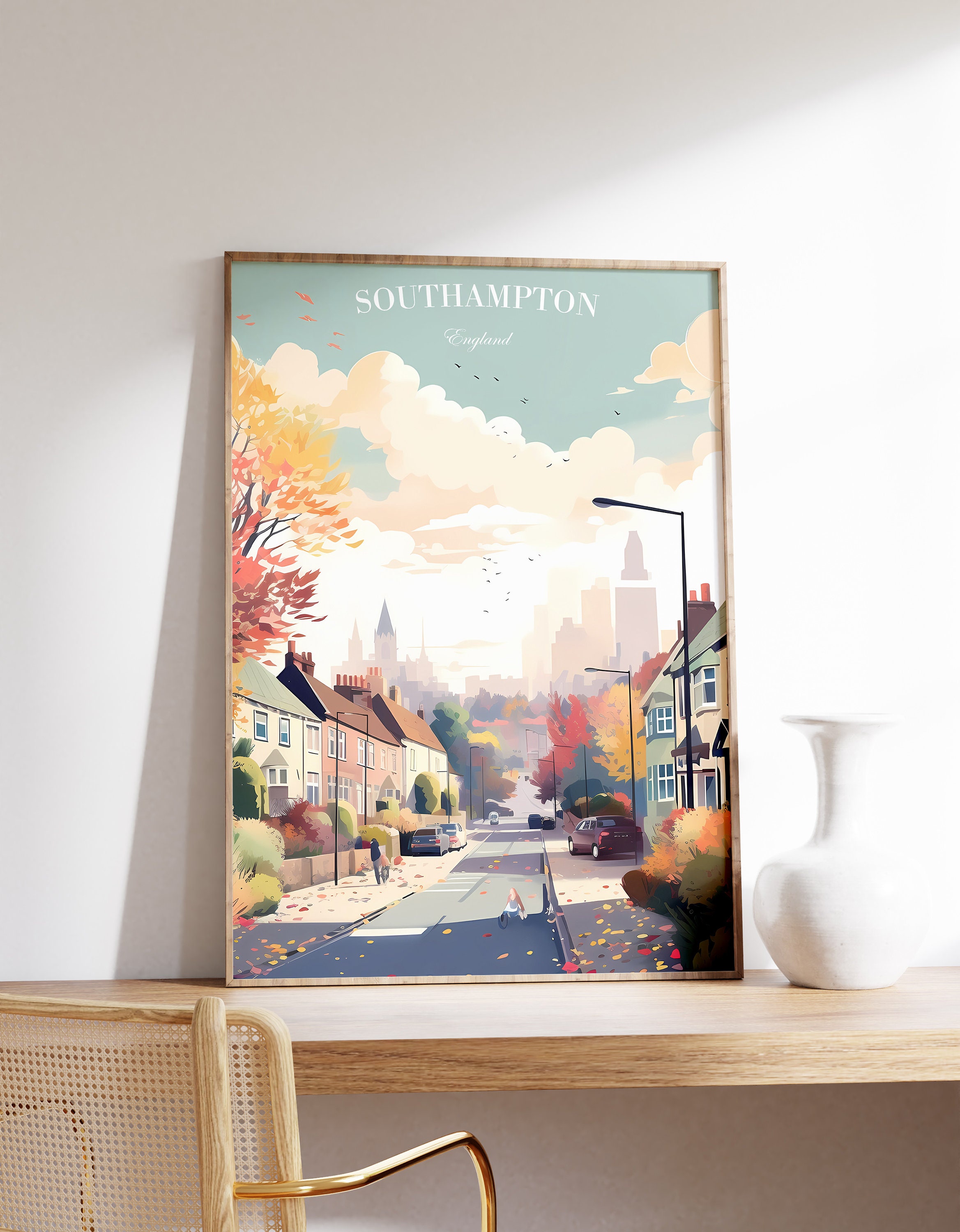 Southampton Travel Poster England Travel Decor England Poster ...