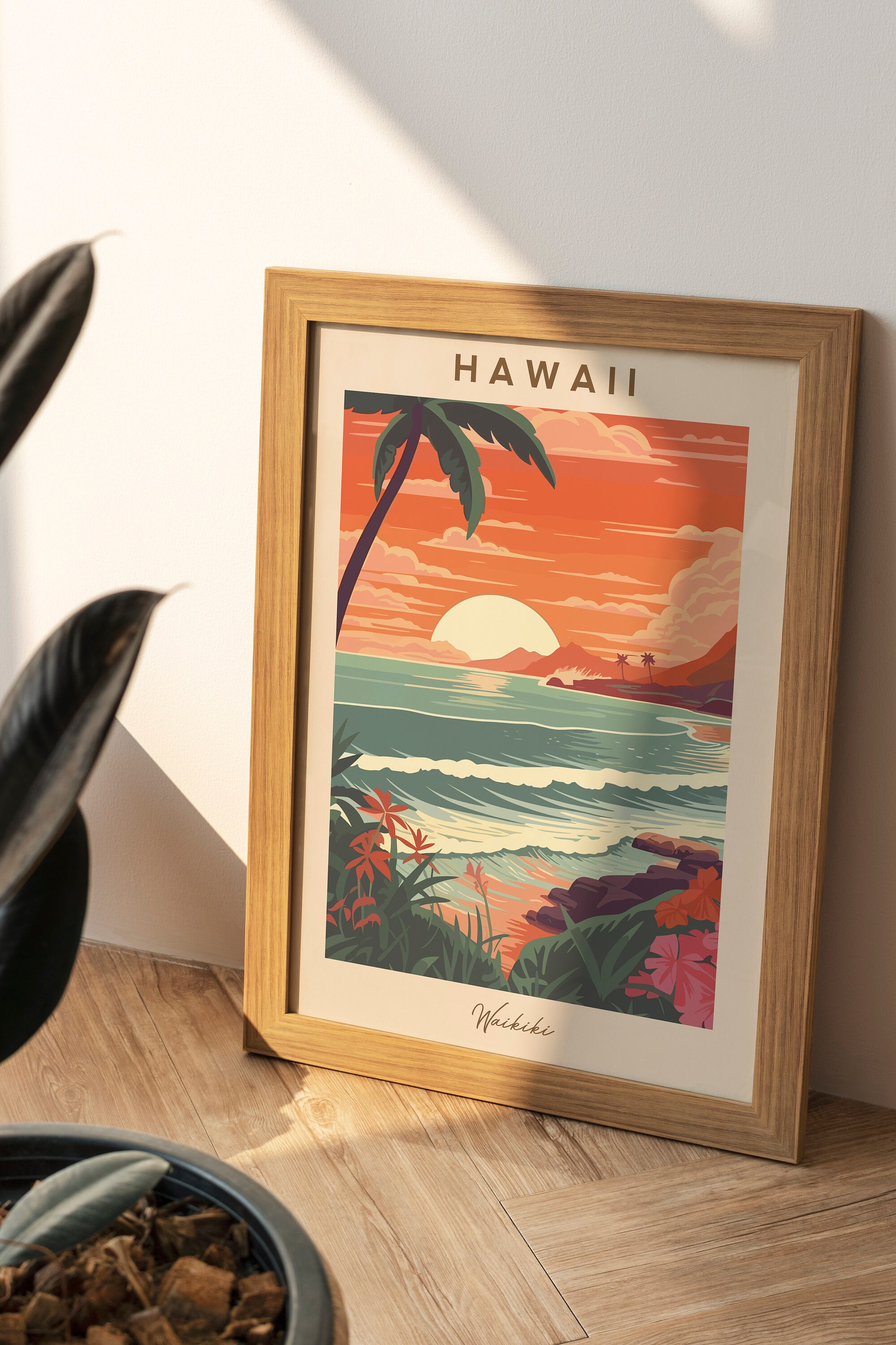 Hawaii Travel Poster Hawaii Travel Print Hawaii Wall Decor - Etsy