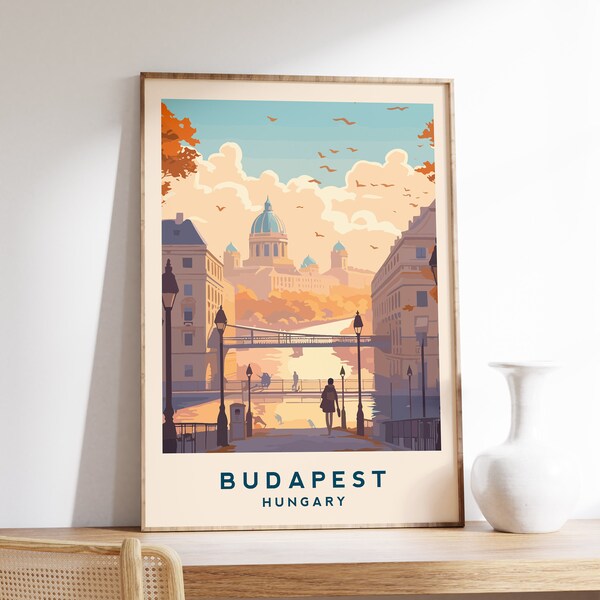 Budapest Travel Poster - Etsy