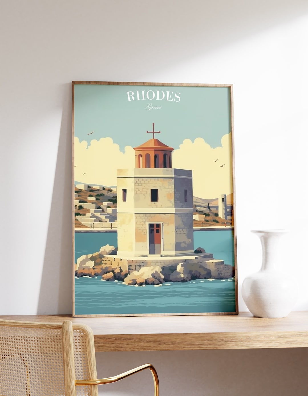 Rhodes Travel Poster | Greece Poster | Rhodes Travel Print | Rhodes ...