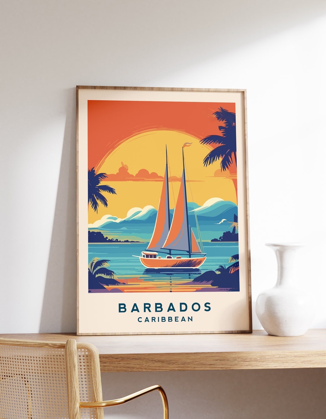 Caribbean Travel Print | Caribbean Travel Poster | Caribbean Wall Art ...
