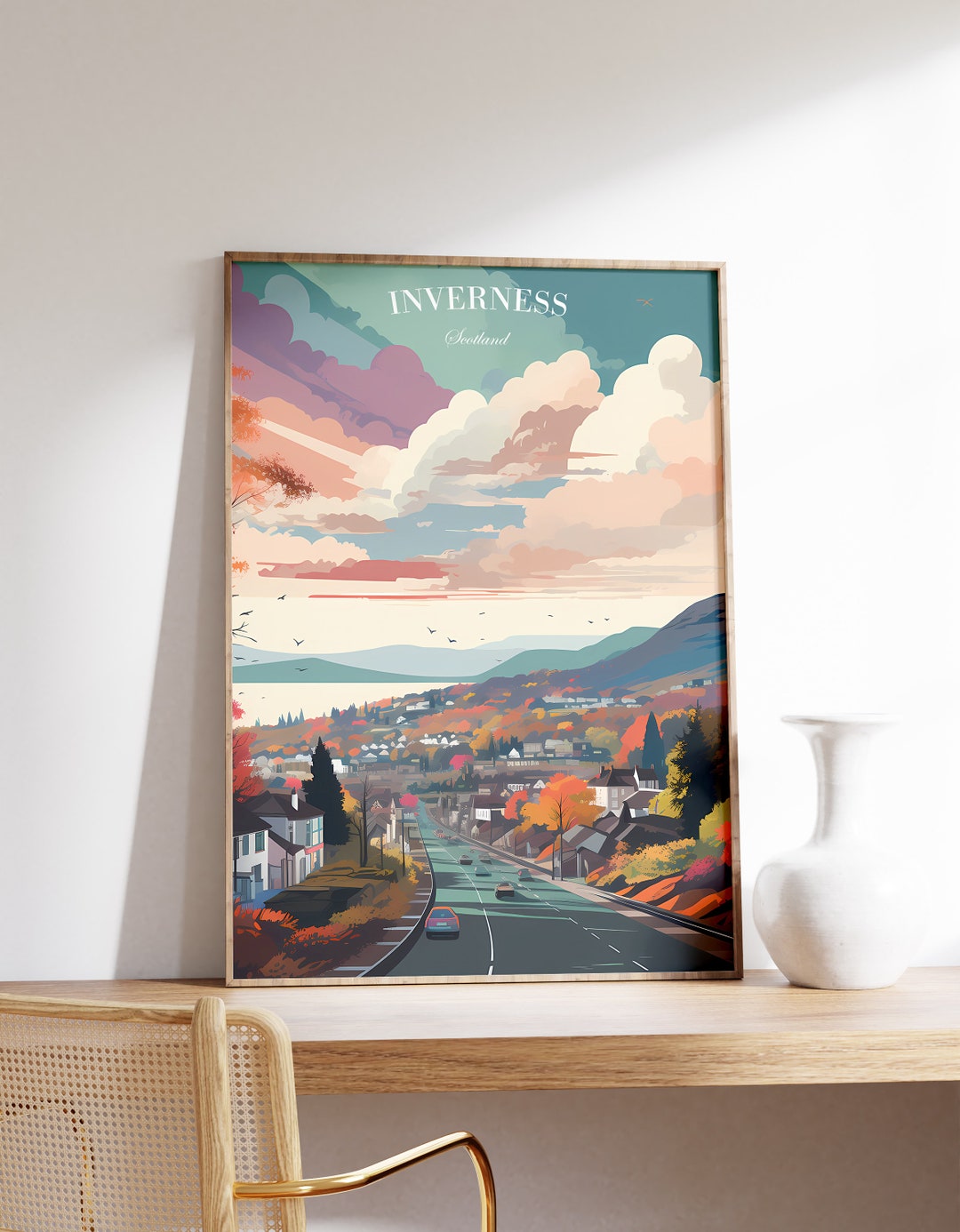 Inverness Travel Poster | Scotland Travel Decor | Scotland Poster ...