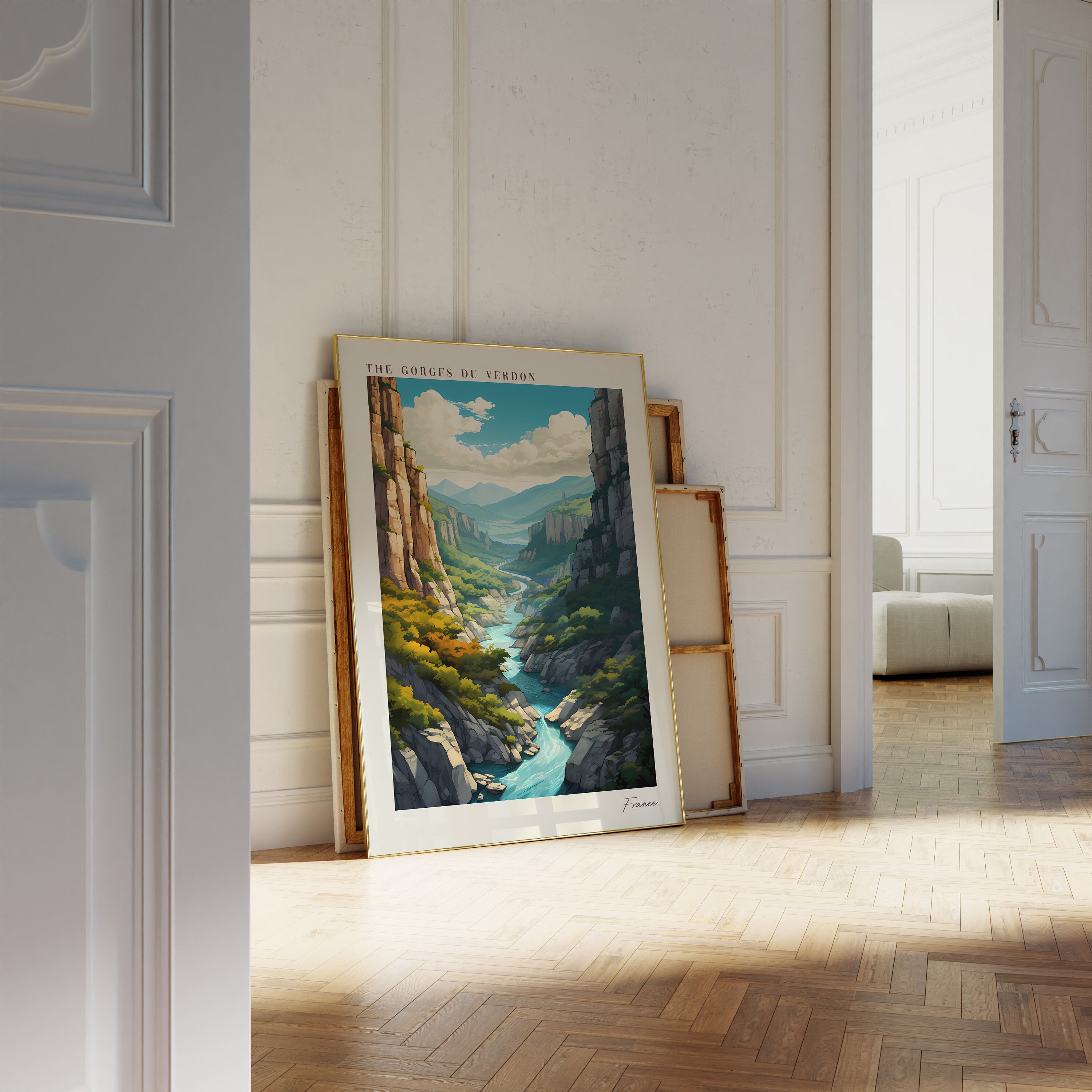 The Gorges Du Verdon Travel Poster France Travel Decor - Etsy