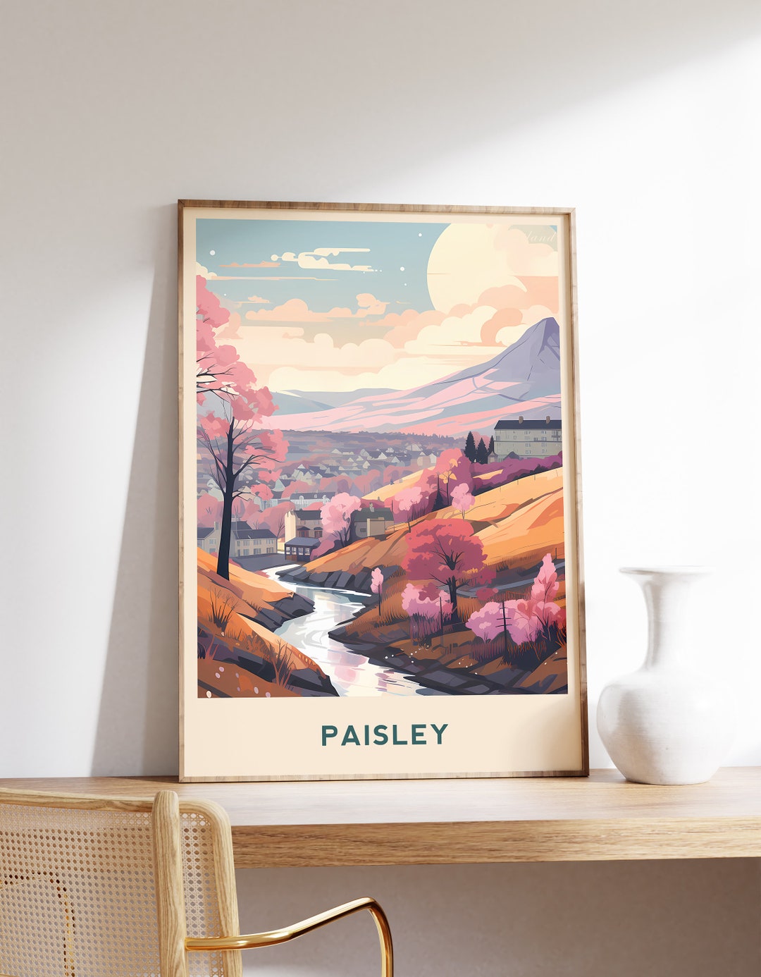 Paisley Wall Art | Paisley Travel Print | Paisley Decor | Scotland ...