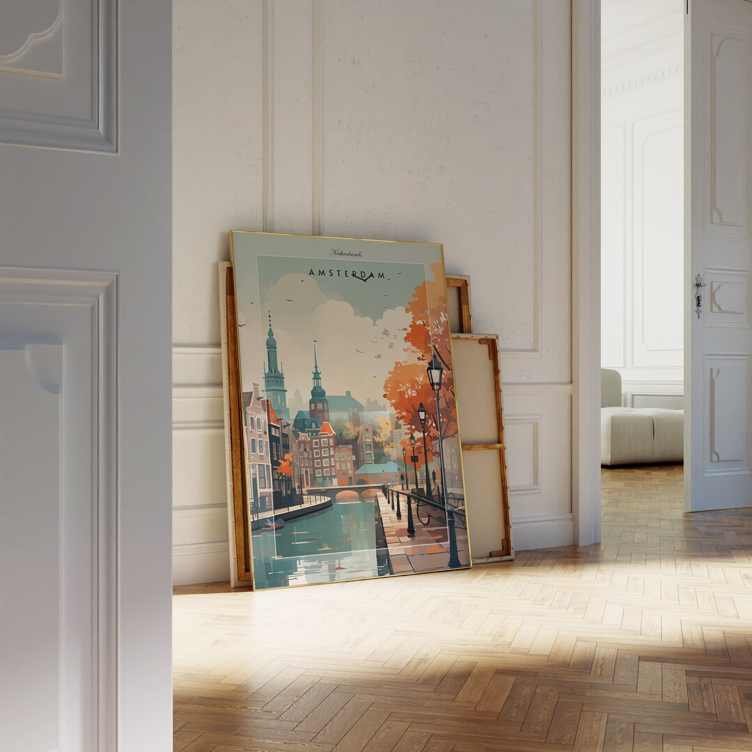 Netherlands Travel Poster | Netherlands Travel Print | Netherlands Wall ...