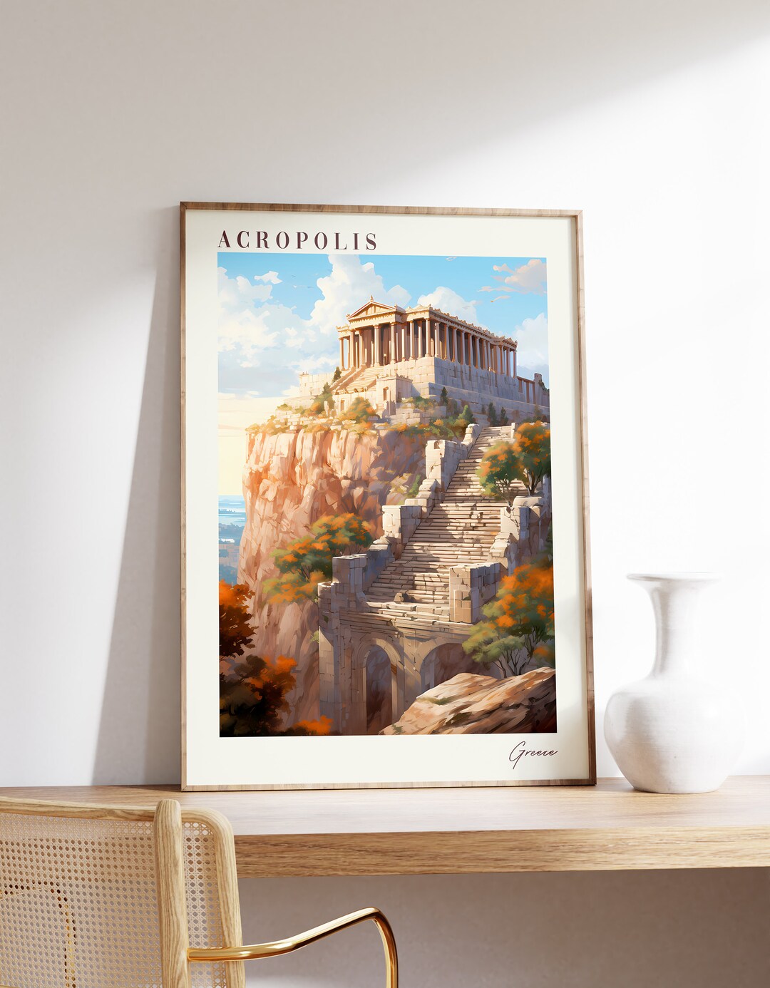 Acropolis Travel Poster | Greece Travel Decor | Greece Poster ...