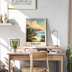 Tulum Travel Print | Mexico Travel Poster | Mexico Gift | Mexico Poster ...