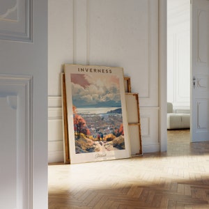 Inverness Travel Poster Scotland Travel Print Scotland Print Inverness ...