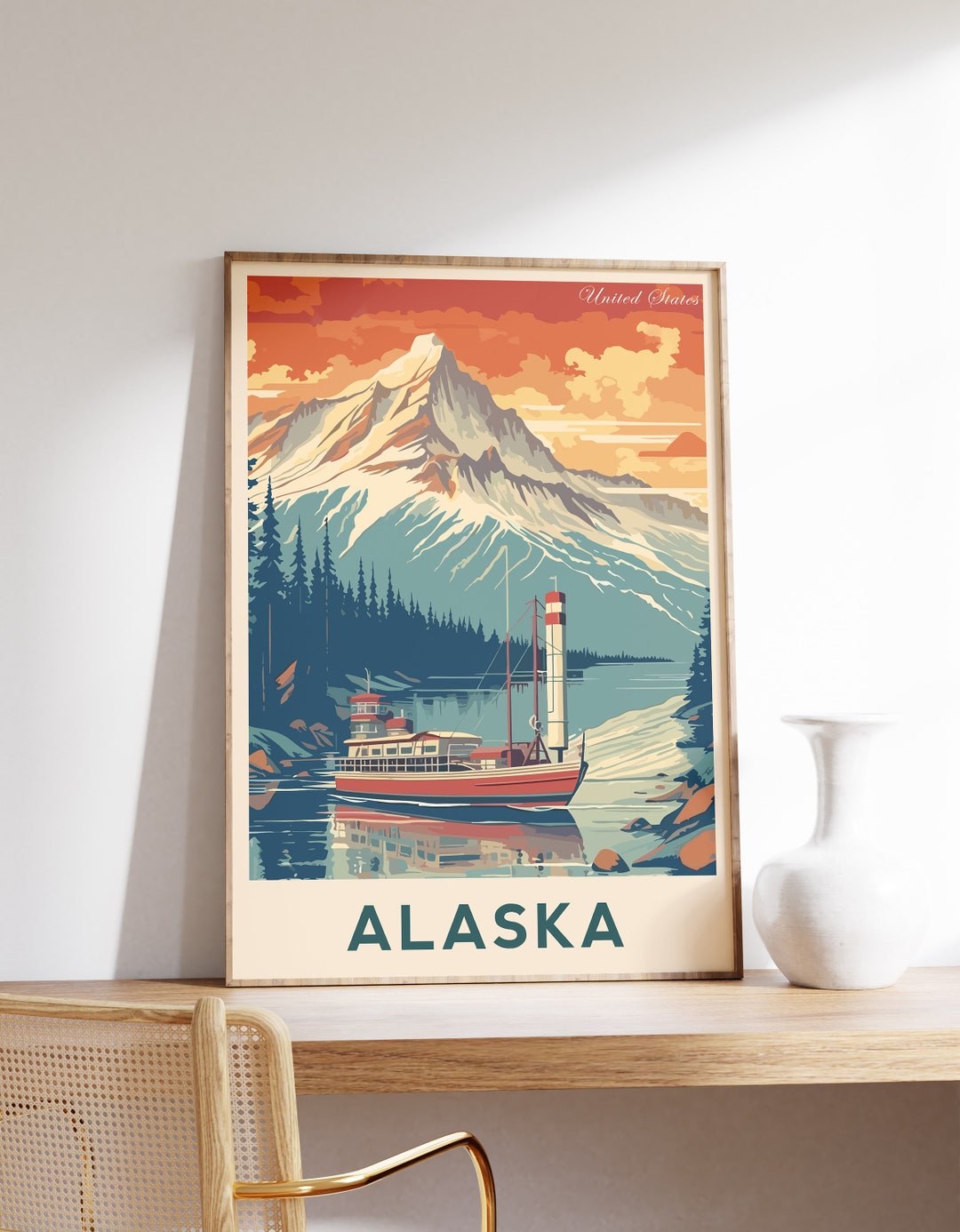 Denali Travel Poster | Denali Travel Print | Denali Wall Decor | Denali ...