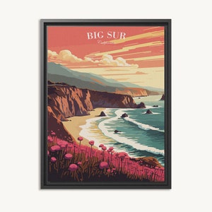 California Travel Poster | California Travel Print | California Wall ...