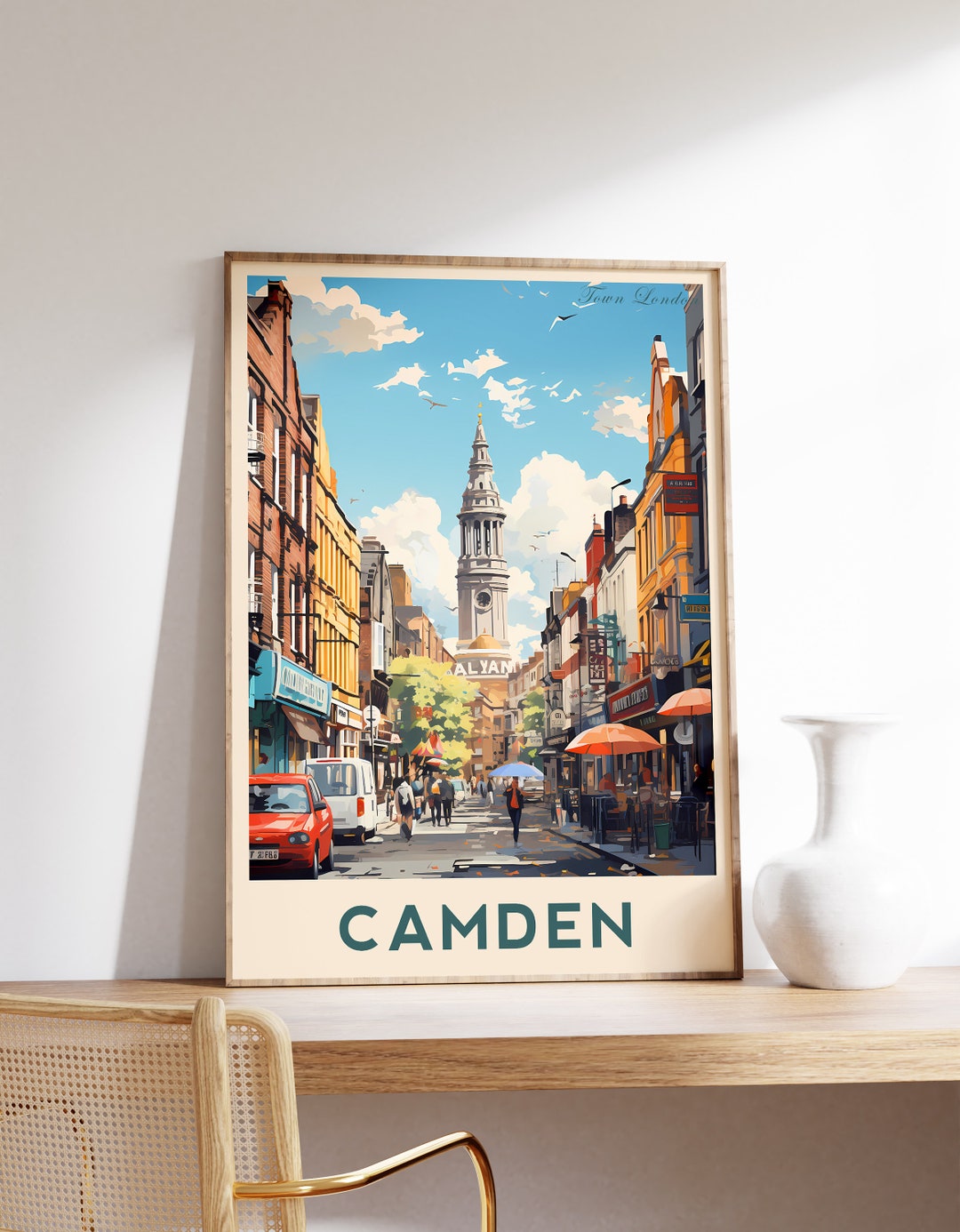 Camden Wall Art | Camden Travel Print | Camden Decor | Town London ...