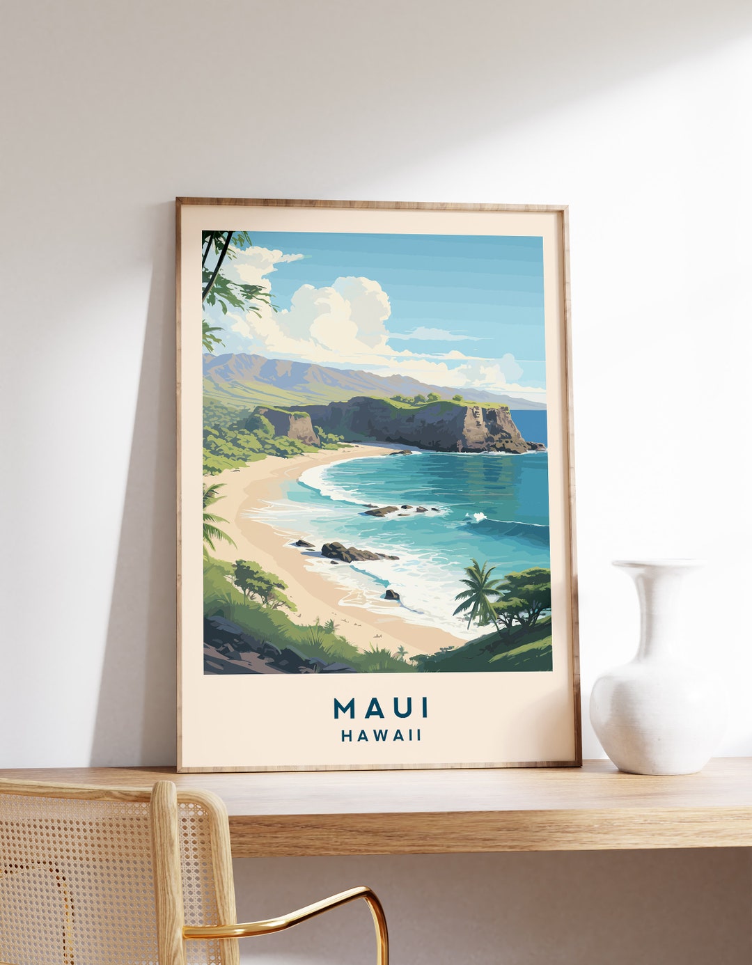 Maui Travel Poster | Hawaii Travel Decor | Hawaii Artwork | Hawaii ...