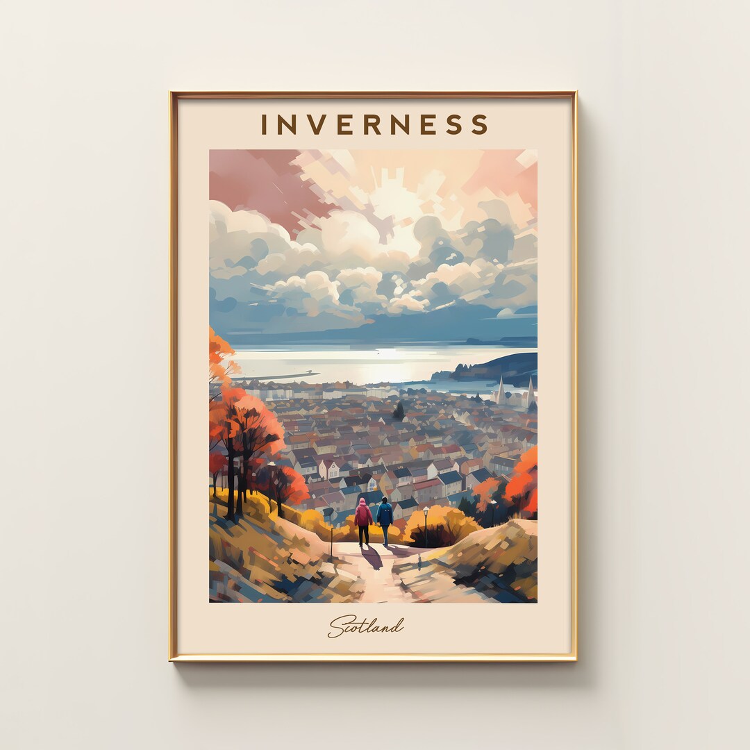 Inverness Travel Poster | Scotland Travel Print | Scotland Print ...