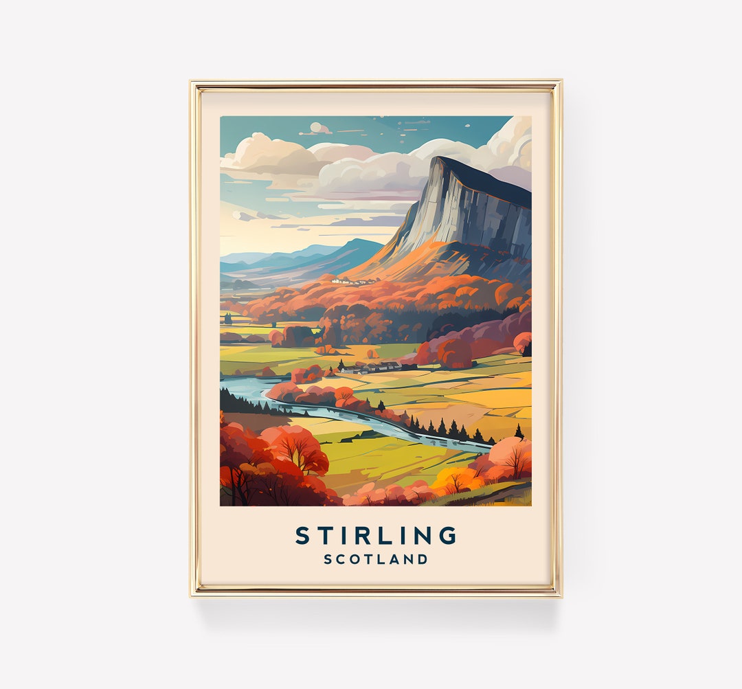 Scotland Wall Art | Stirling Travel Print | Stirling Decor | Stirling ...