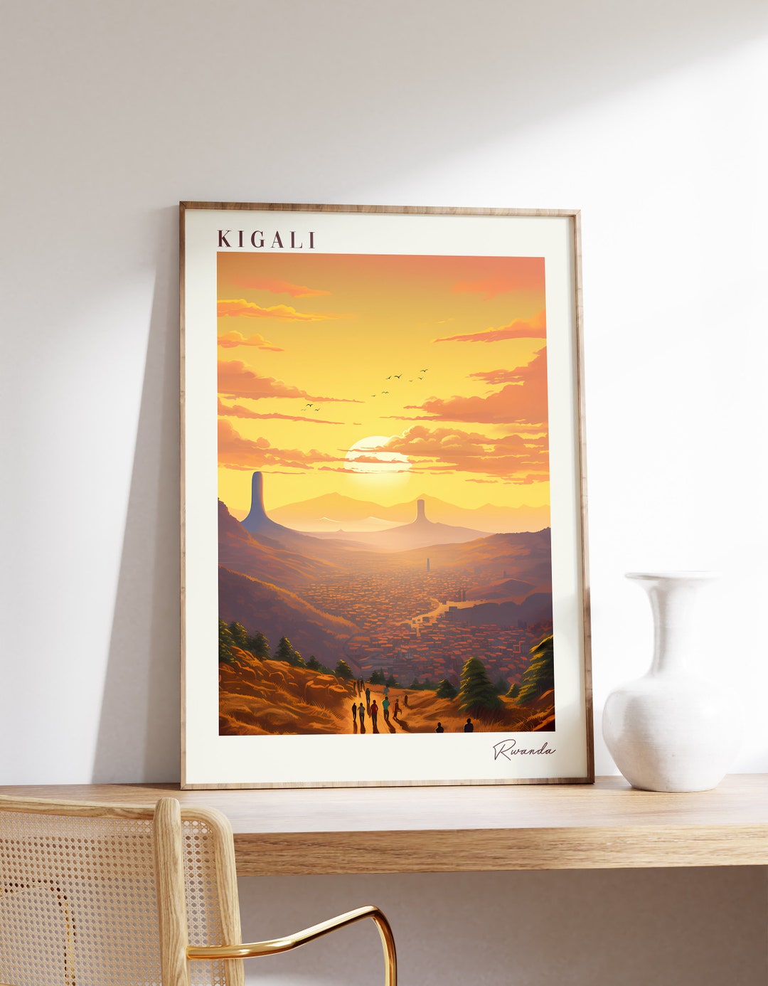 Kigali Travel Poster | Rwanda Travel Decor | Rwanda Poster | Kigali ...