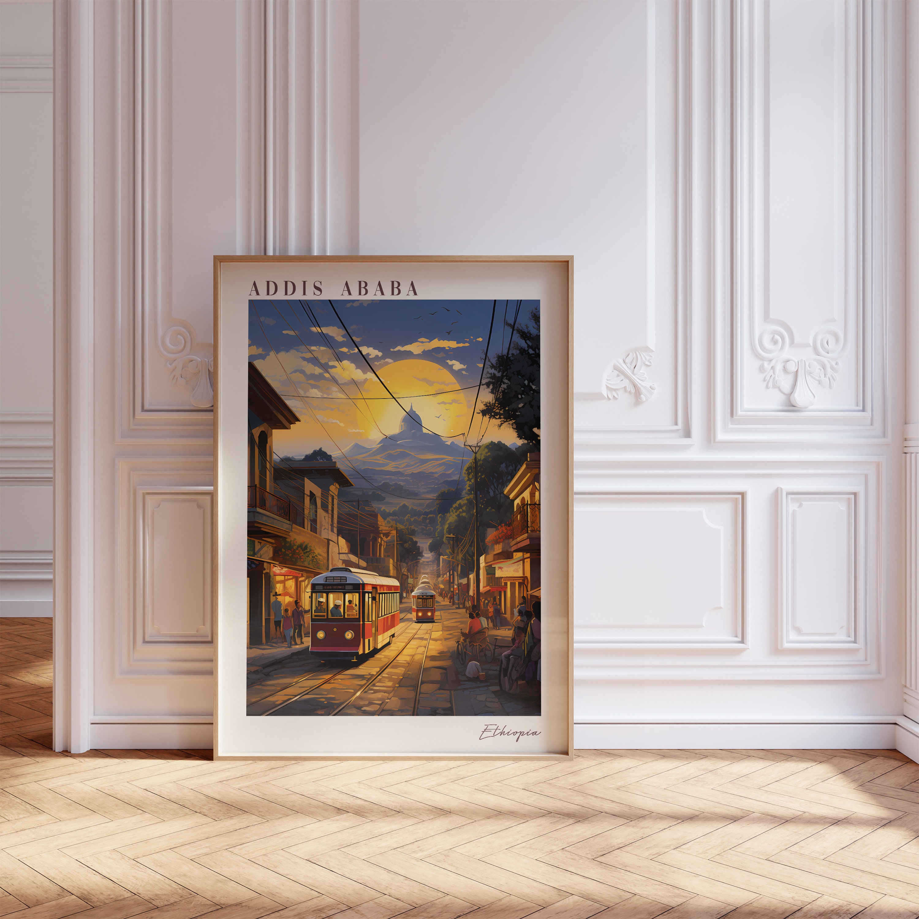 Addis Ababa Travel Poster Ethiopia Travel Decor Ethiopia Poster Addis ...