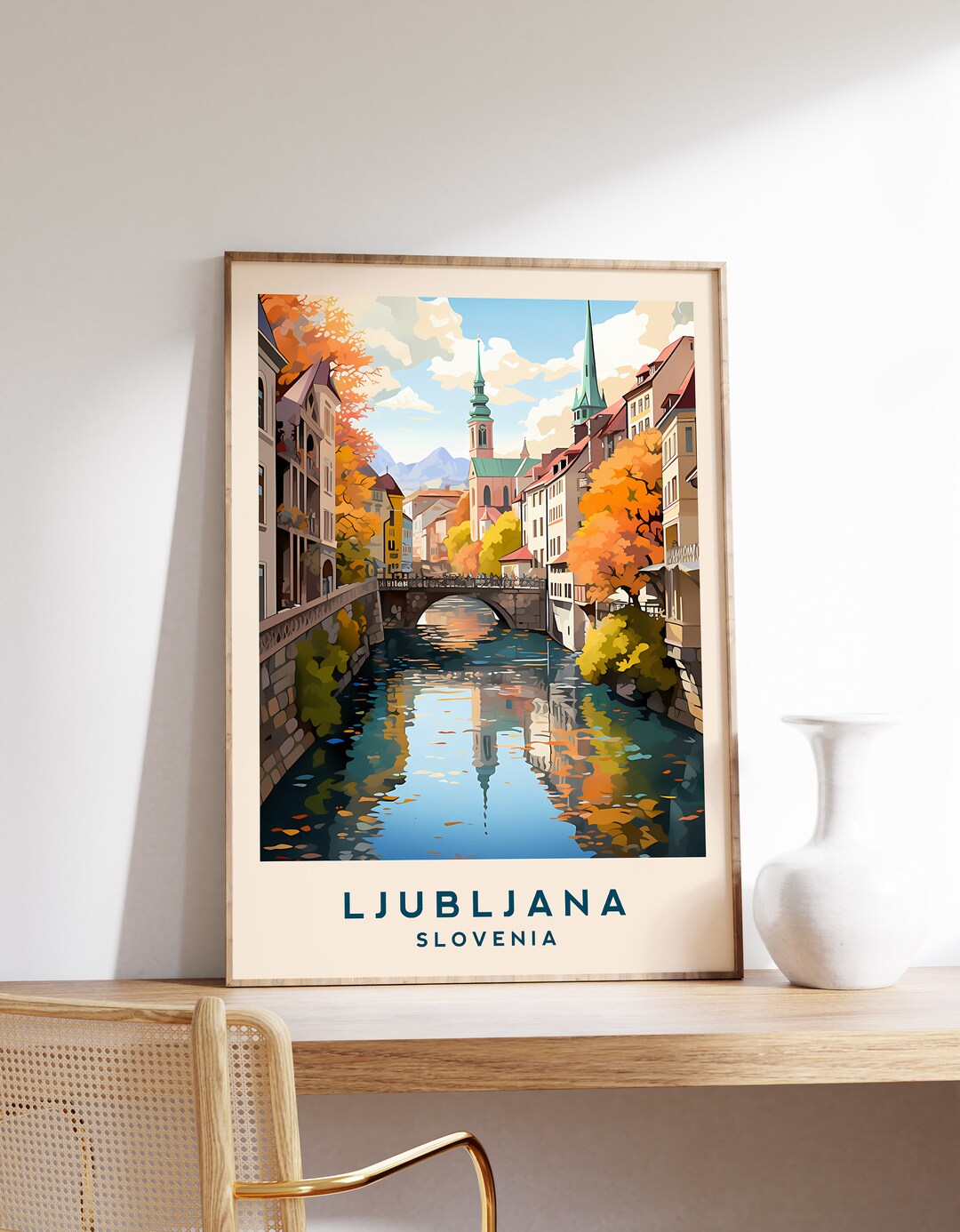 Ljubljana Travel Poster Slovenia Travel Decor Slovenia - Etsy Australia