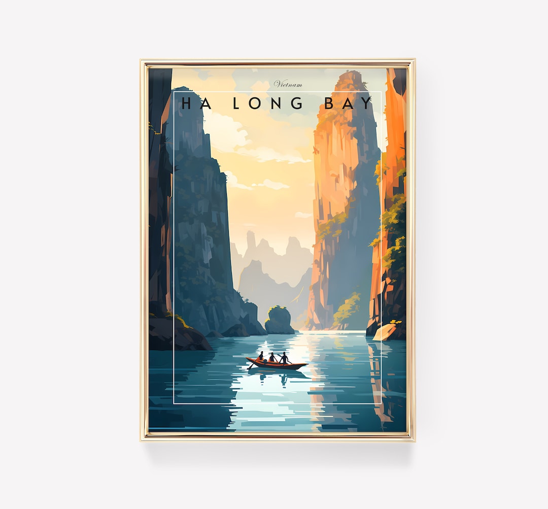 Ha Long Bay Travel Poster | Vietnam Travel Decor | Vietnam Poster | Ha ...