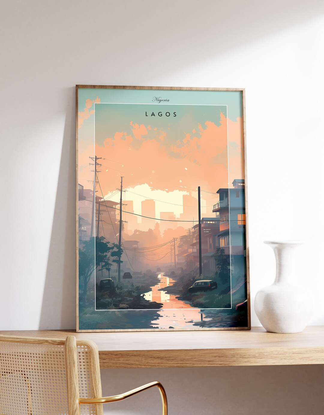 Lagos Travel Print | Nigeria Travel Poster | Nigeria Poster | Lagos ...