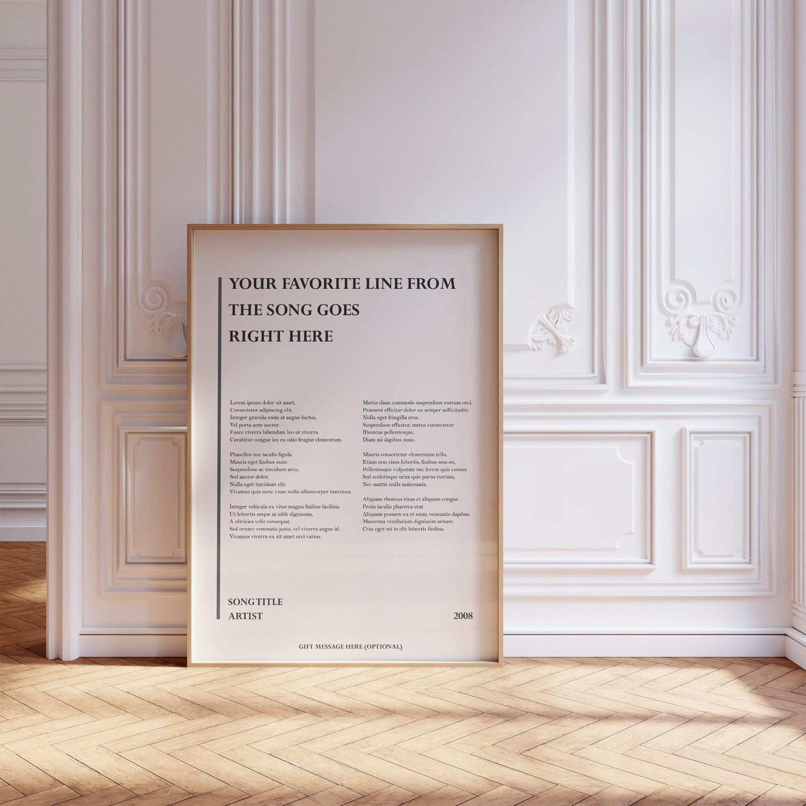 Lyric Poster | Lyric Wall Art | Music Poster | Custom Song Lyric Print ...