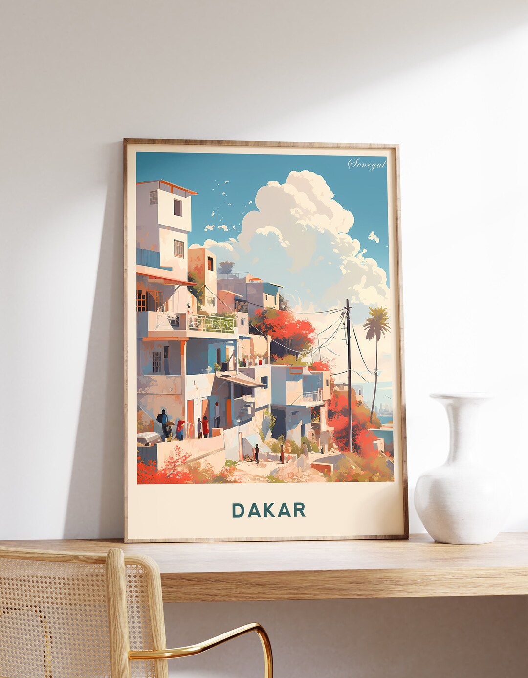 Dakar Wall Art | Dakar Travel Print | Dakar Decor | Senegal Print ...