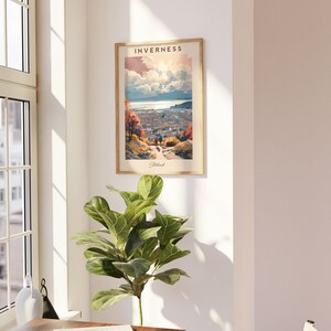 Inverness Travel Poster Scotland Travel Print Scotland Print Inverness ...