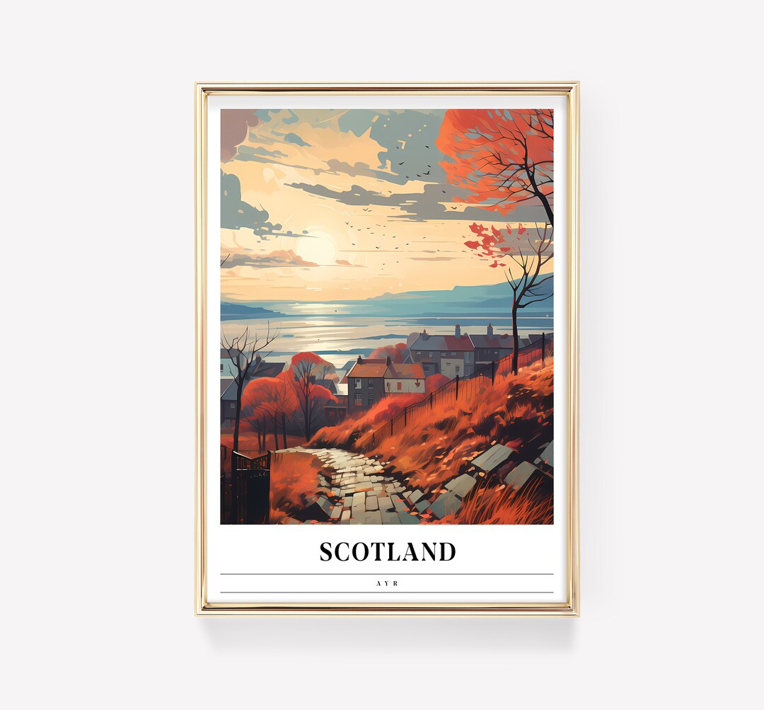 Scotland Wall Art | Ayr Travel Print | Ayr Decor | Ayr Poster | Travel ...