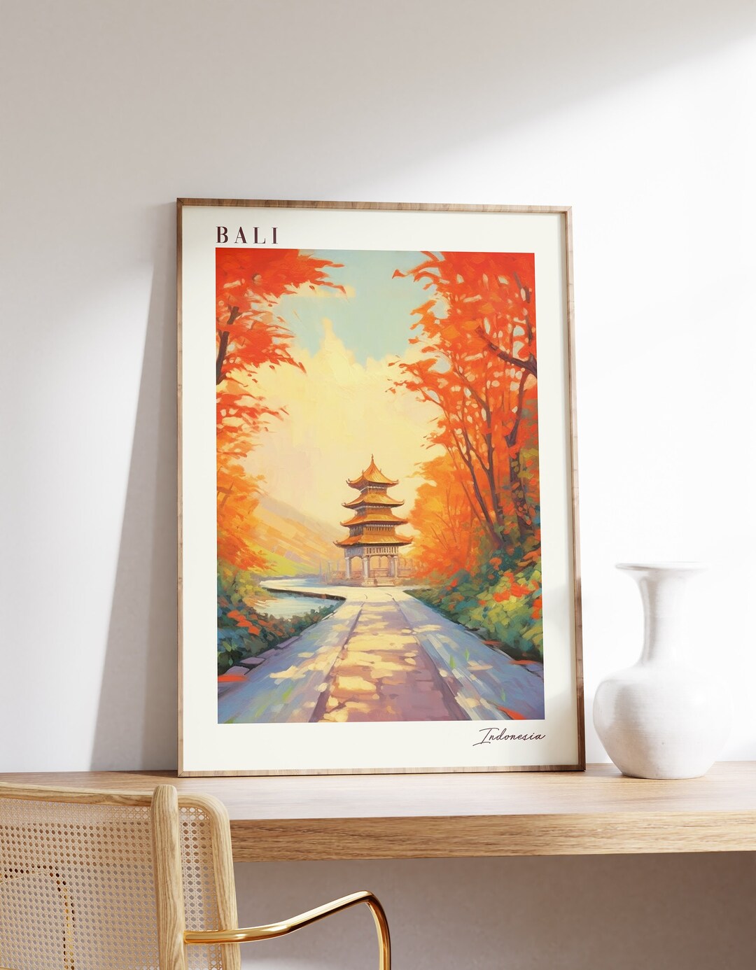 Indonesia Travel Poster | Bali Travel Decor | Bali Artwork | Bali ...