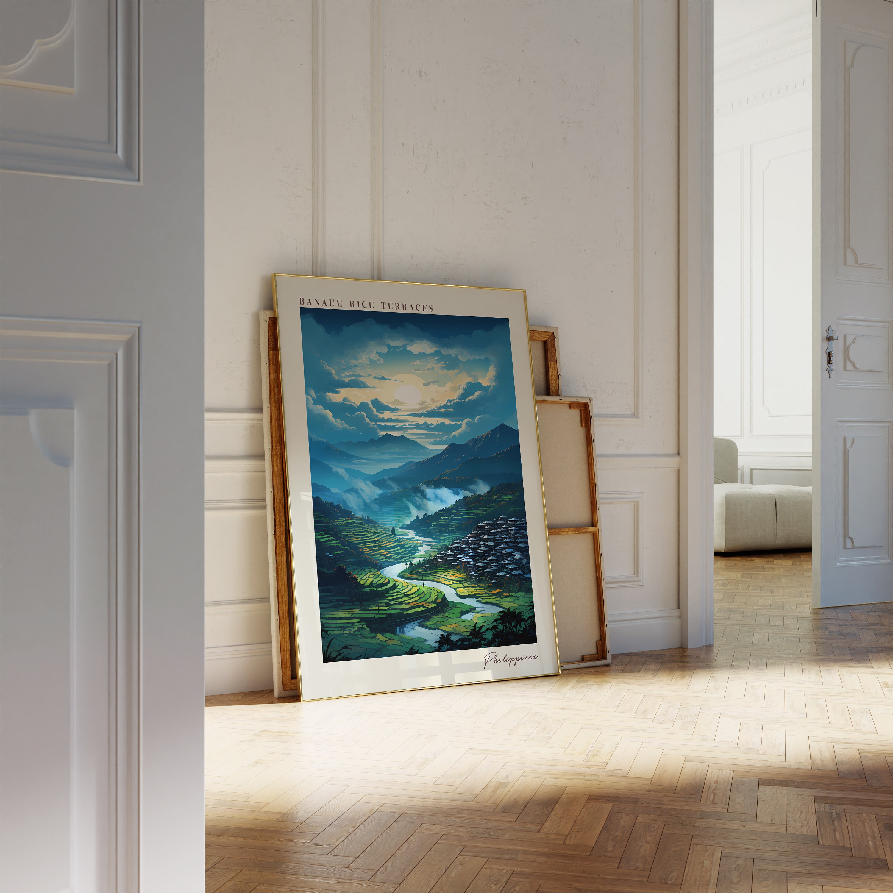 Banaue Rice Terraces Travel Poster Philippines Travel Decor Philippines ...