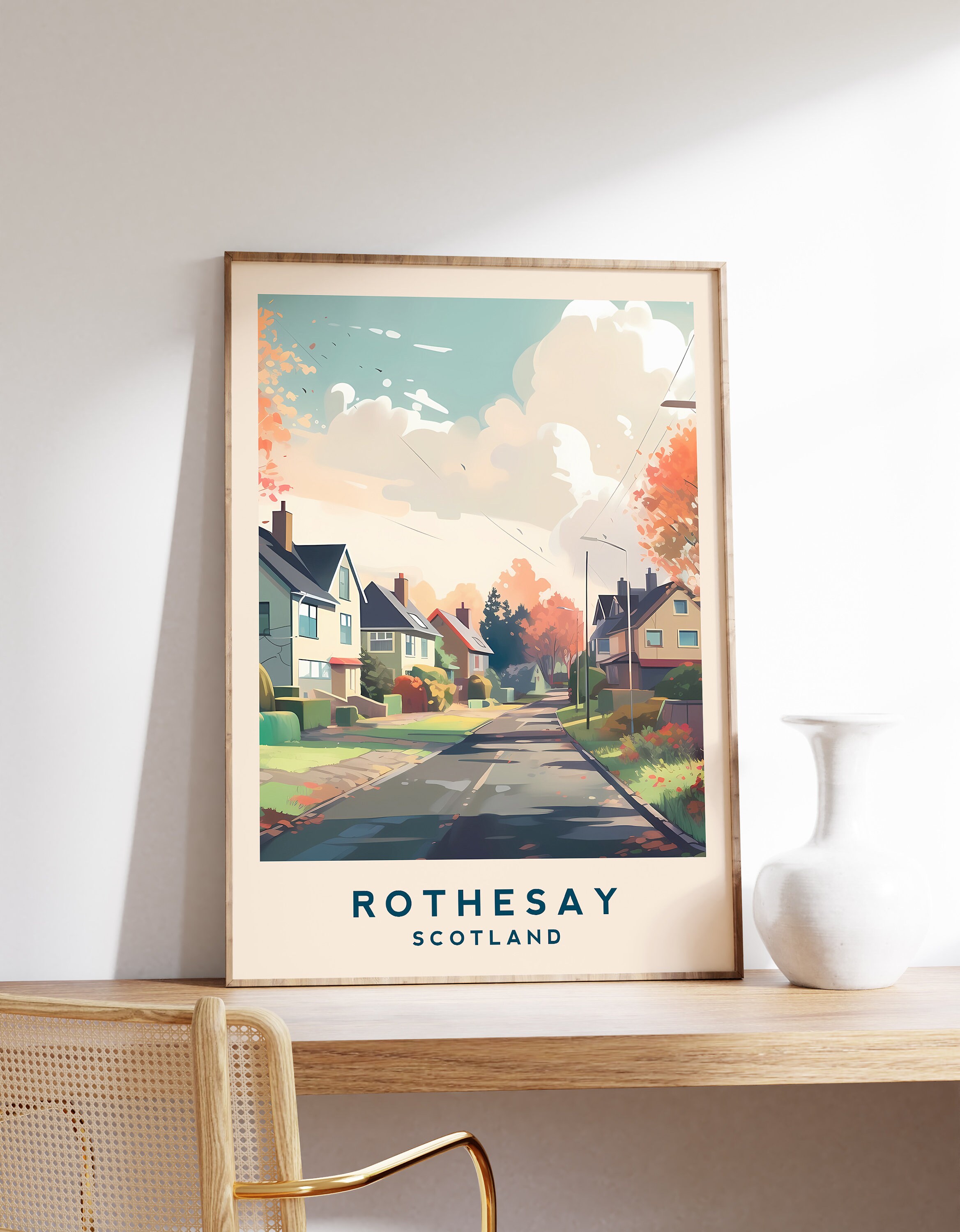 Scotland Wall Art Rothesay Travel Print Rothesay Decor Rothesay Poster ...
