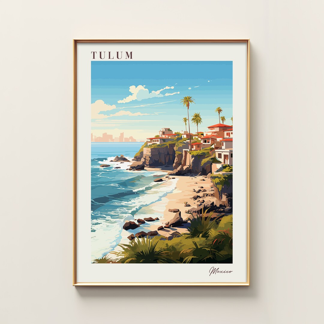 Mexico Wall Art | Tulum Travel Print | Tulum Decor | Mexico Poster ...