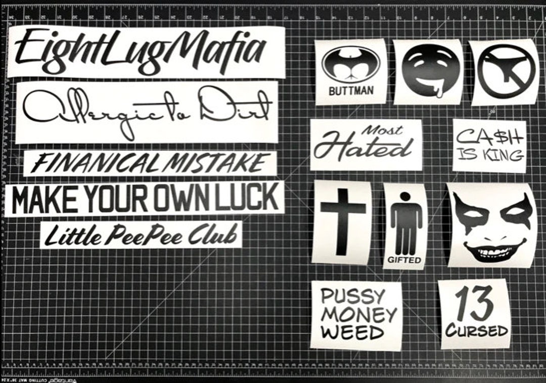 Decal Banner Kit 20 Colors Custom Decal Bumper Sticker Window Graphic