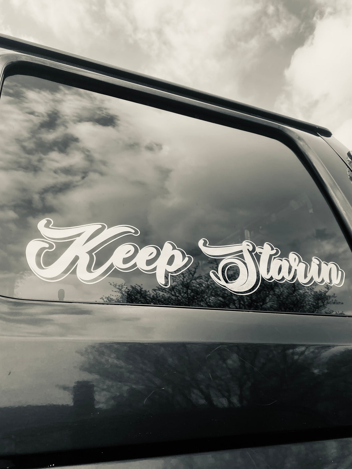 Keep Starin, (20 Colors) Custom Decal Bumper Sticker Window Graphic Car ...