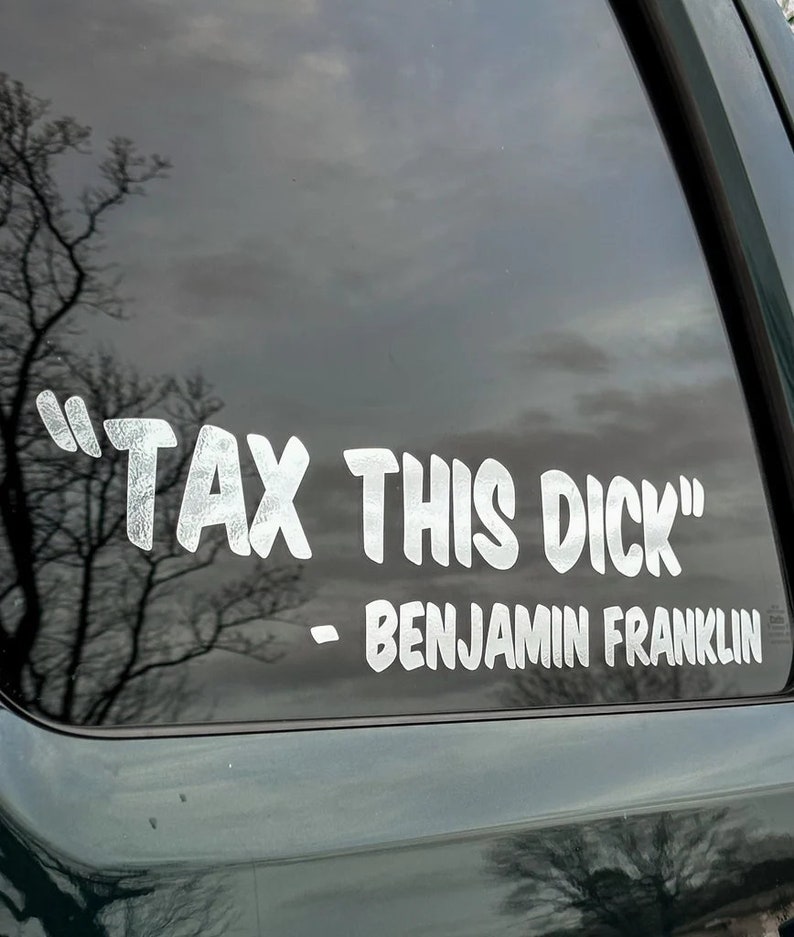 Tax This, (20 Colors) Custom Decal Bumper Sticker Window Graphic Car ...