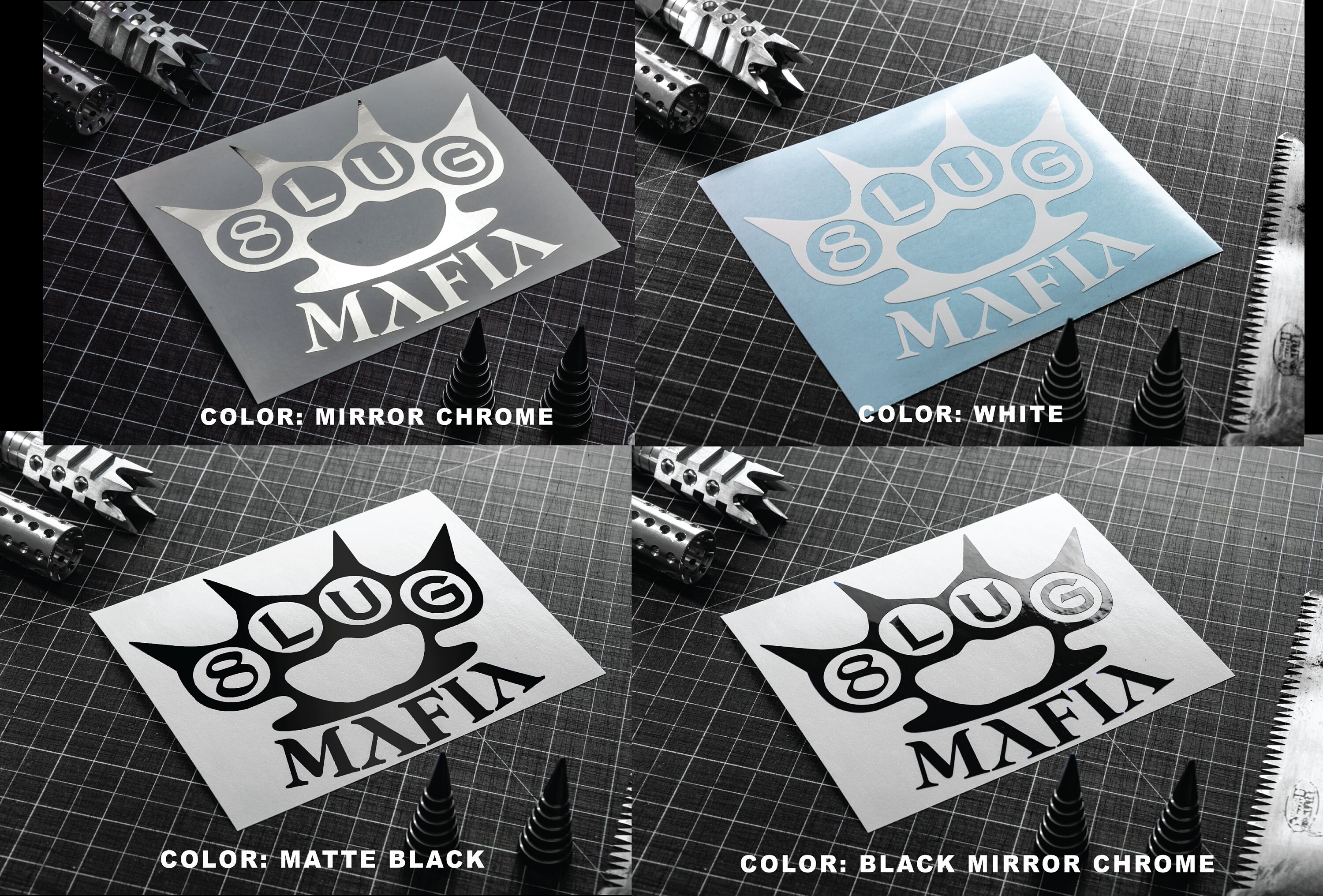 MEGA Sticker PACK, 20 Colors Custom Decal Bumper Sticker Window Graphic ...