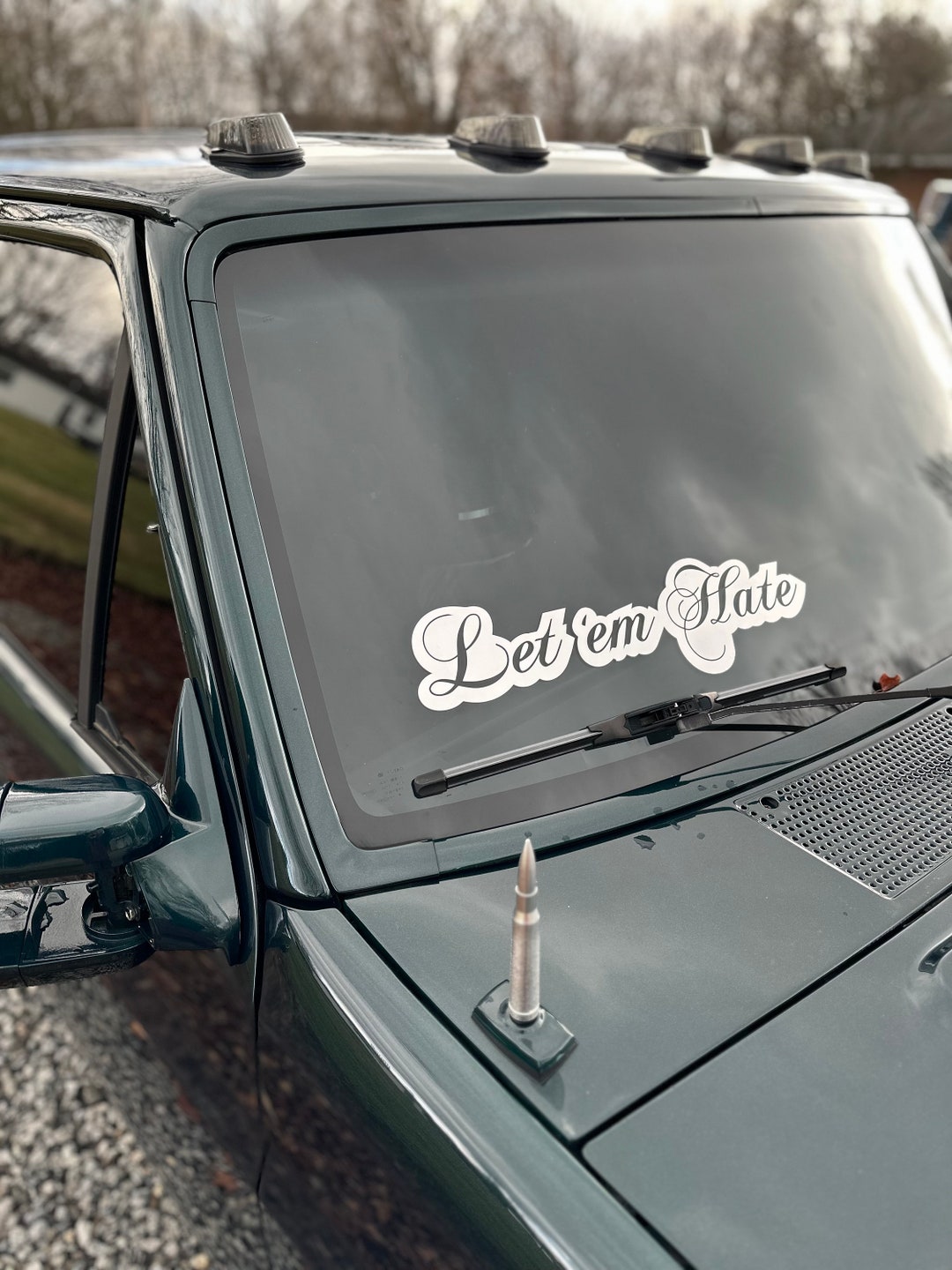 Let Em Hate, (20 Colors) Custom Decal Bumper Sticker Window Graphic Car ...