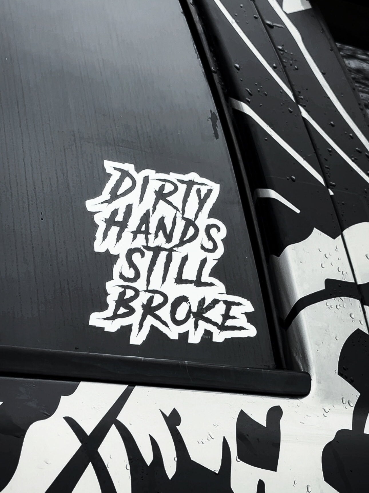 Dirty Hands Still Broke Decal (2-pack Options) Blue Collar Vinyl Decal ...