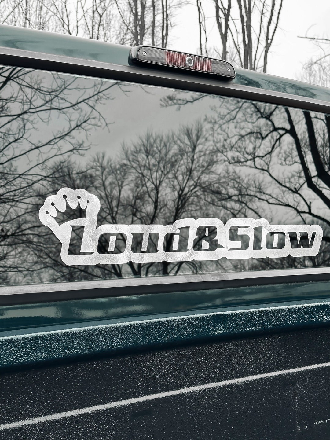 Loud & Slow Decal, (2-pack Options) Custom Decal Bumper Sticker, Window ...