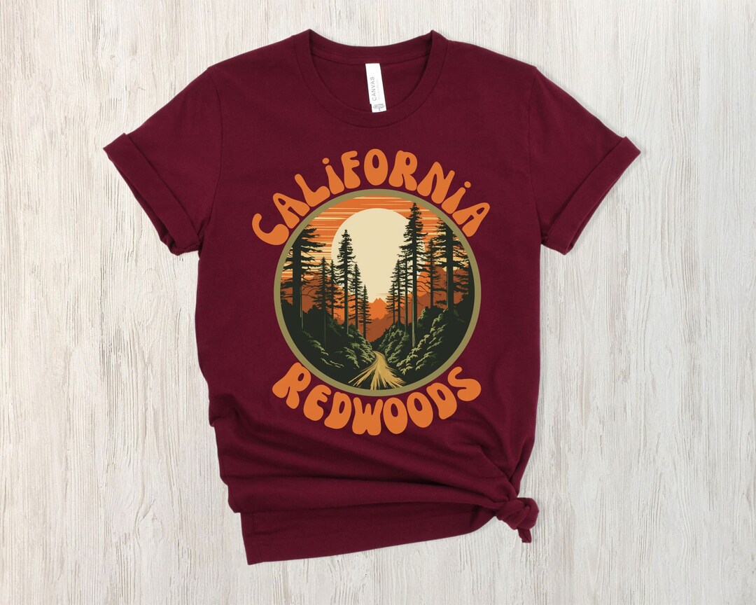 Vintage Redwoods Shirt Giant Sequoia Trees Giant Redwood Trees Art ...