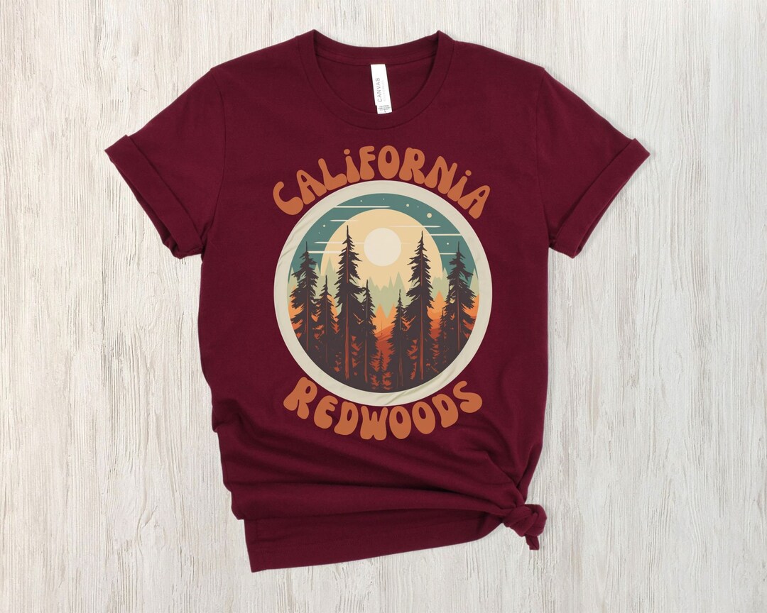 Vintage Redwoods Shirt Giant Sequoia Trees Giant Redwood Trees Art ...