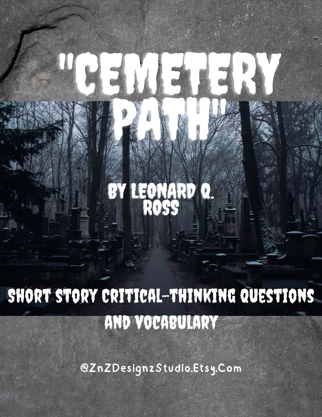 Homeschoolers English Teaching 7-12 Cemetery Path Story Vocabulary and ...