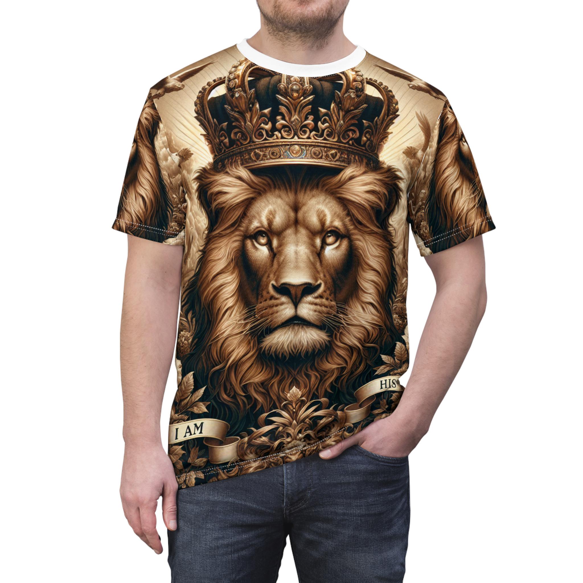 Lion of Judah T-shirt: Christian Apparel With Regal Crown - Etsy