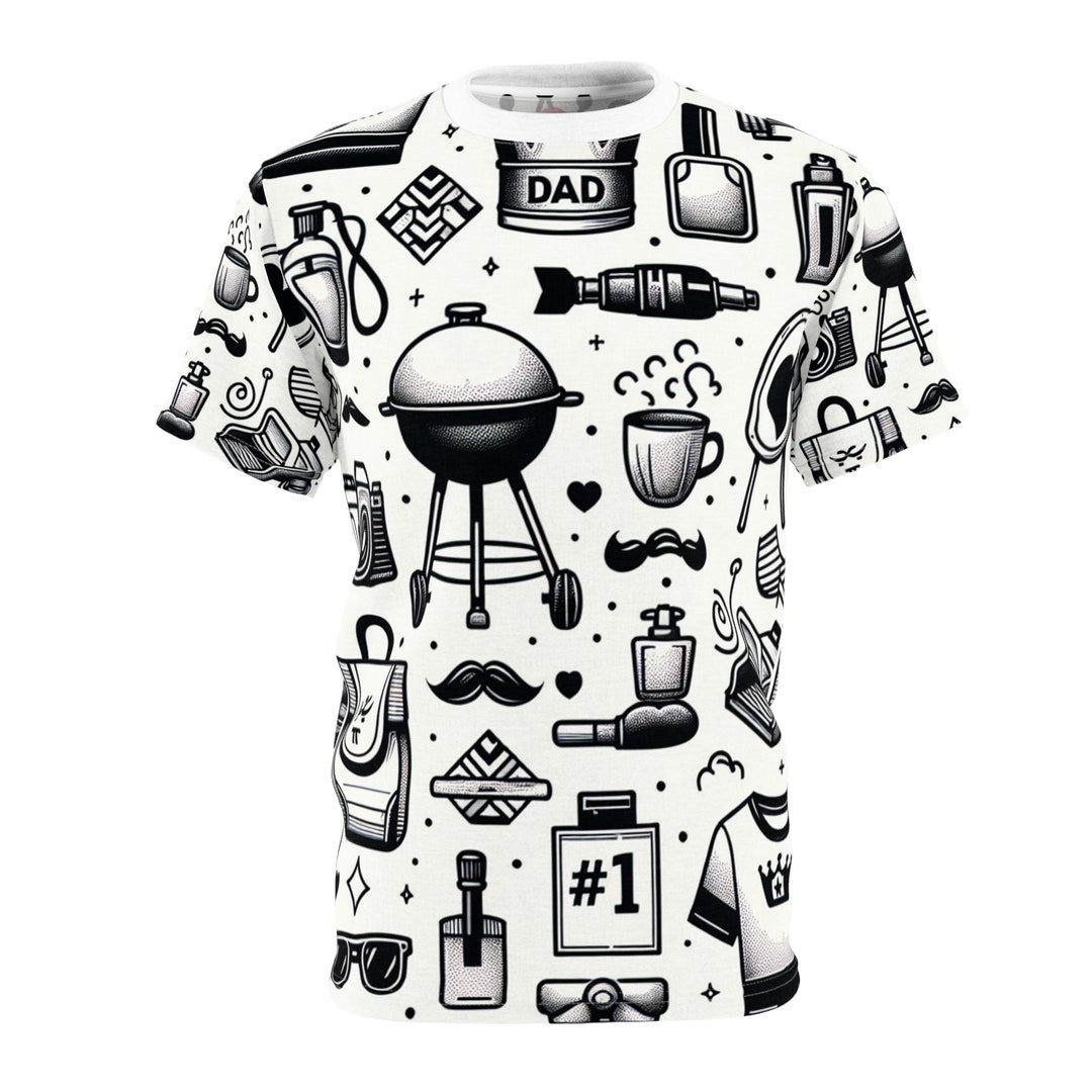 Minimalist Dad T-shirt: Line Art Tribute Tee - Etsy