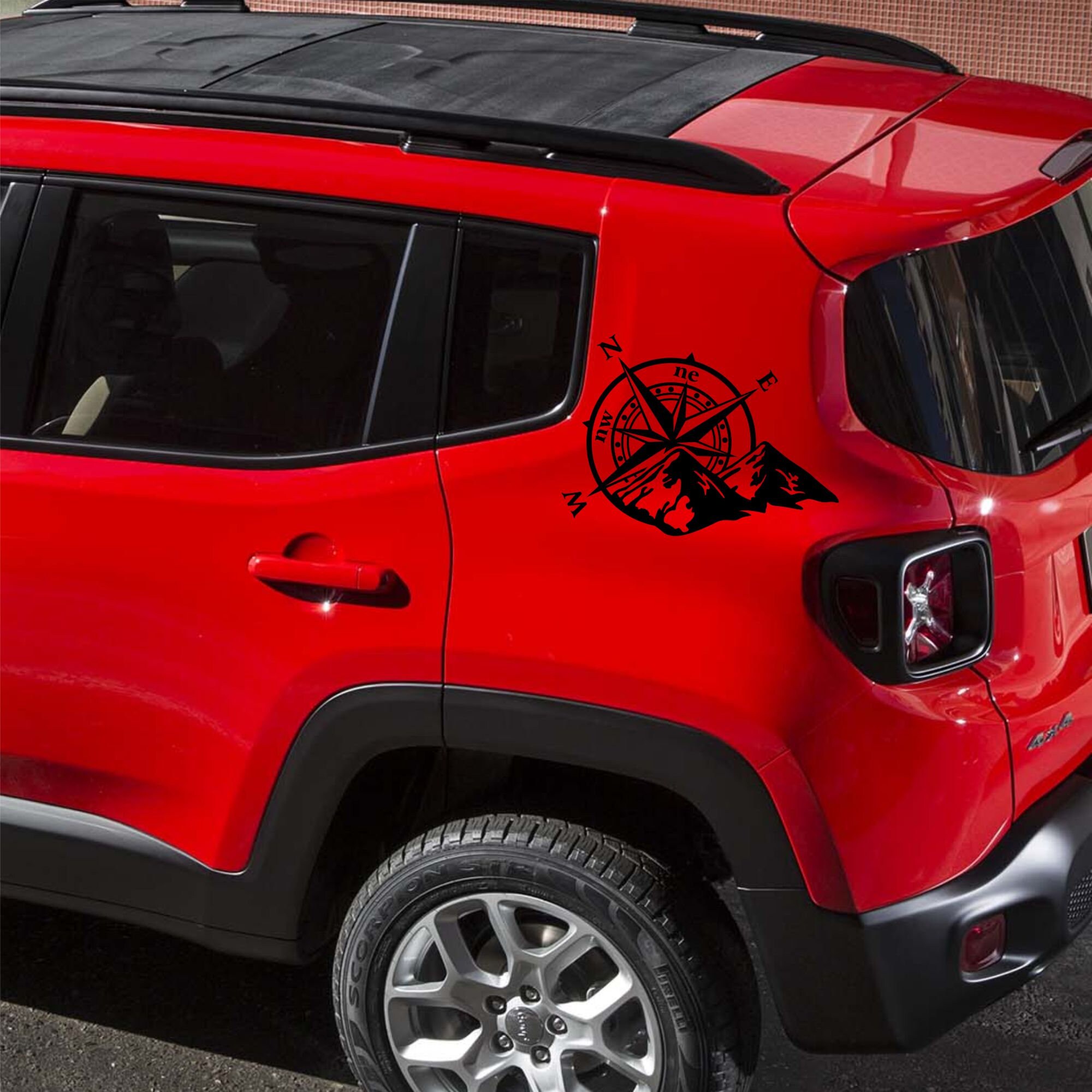Compass Sticker Compass Window Decal Compass 4x4 Off Road Etsy