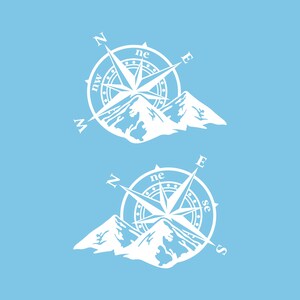 Compass Sticker Compass Window Decal Compass 4x4 off Road Vinyl Wind ...