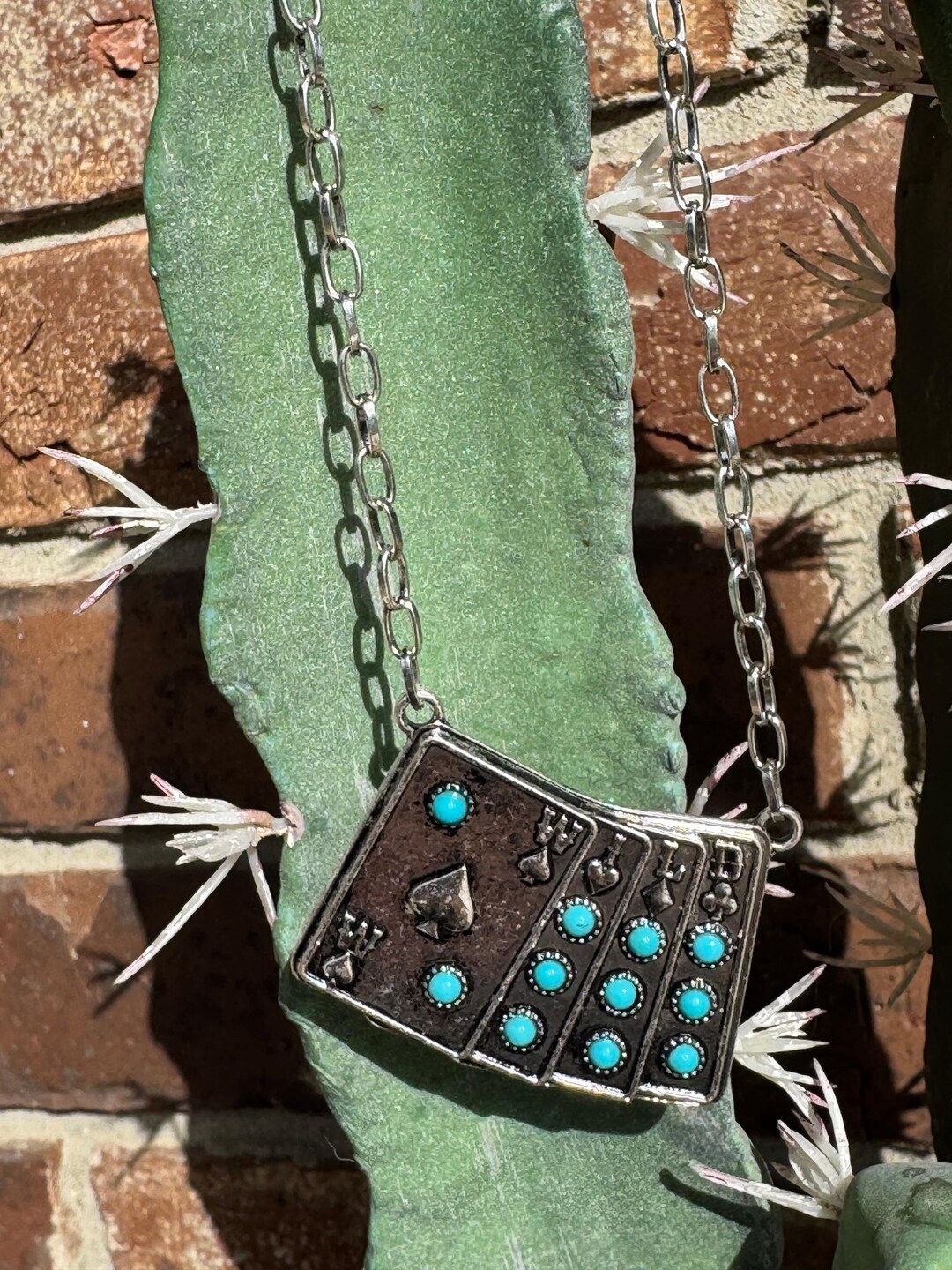 Wild Spade Card Necklace - Etsy