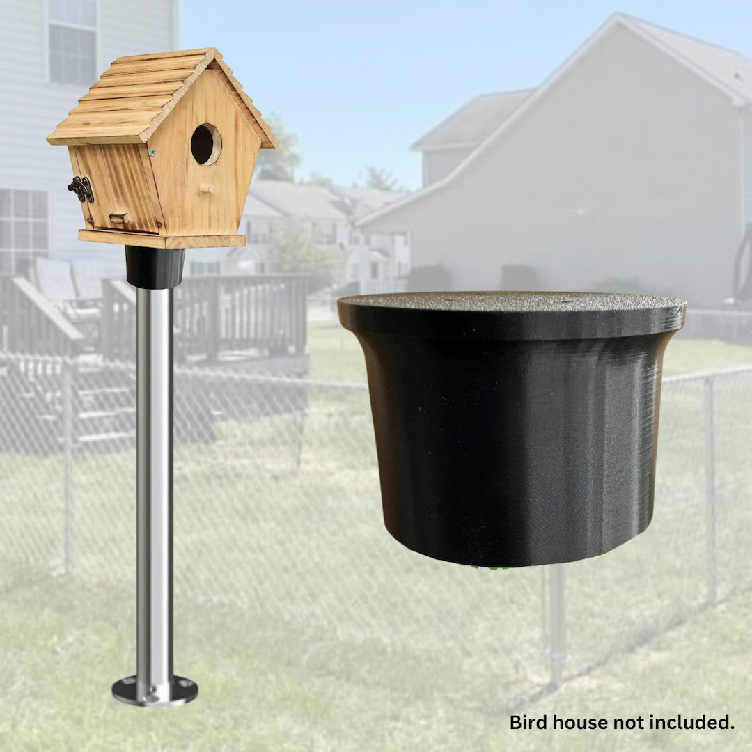 Birdhouse or Bird Feeder Mount for Round Chain Link Fence Post - Etsy