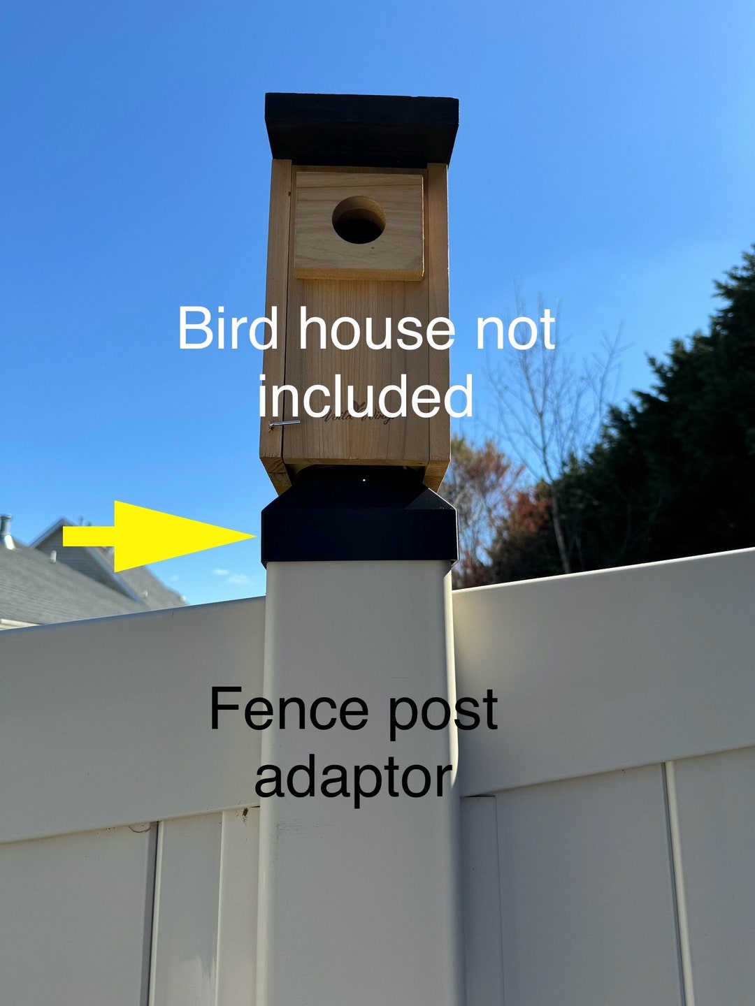 5x5 Fence Post Adapter to Mount Birdhouse/birdfeeders - Etsy