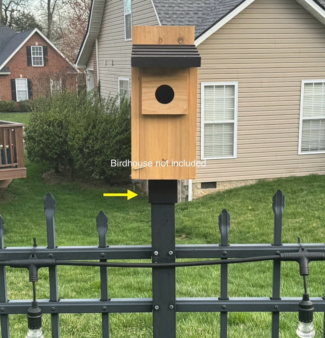 2in Birdhouse or Bird Feeder Mount for Metal Fences - Etsy